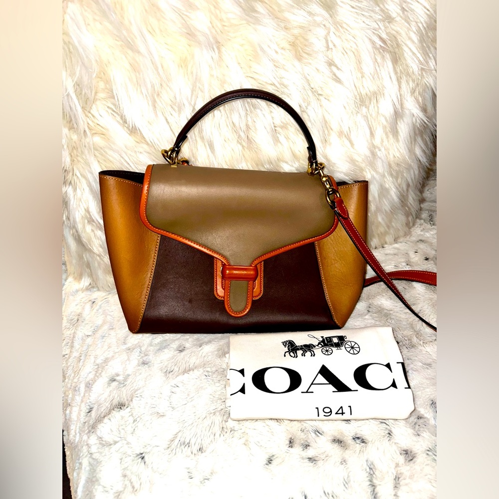 Coach 1941 Courier Carryall Satchel Bag In Colorblock… - Gem